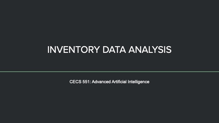 GitHub - aakanksha-a/INVENTORY-DATA-ANALYSIS: Collected and cleansed structured and unstructured ...