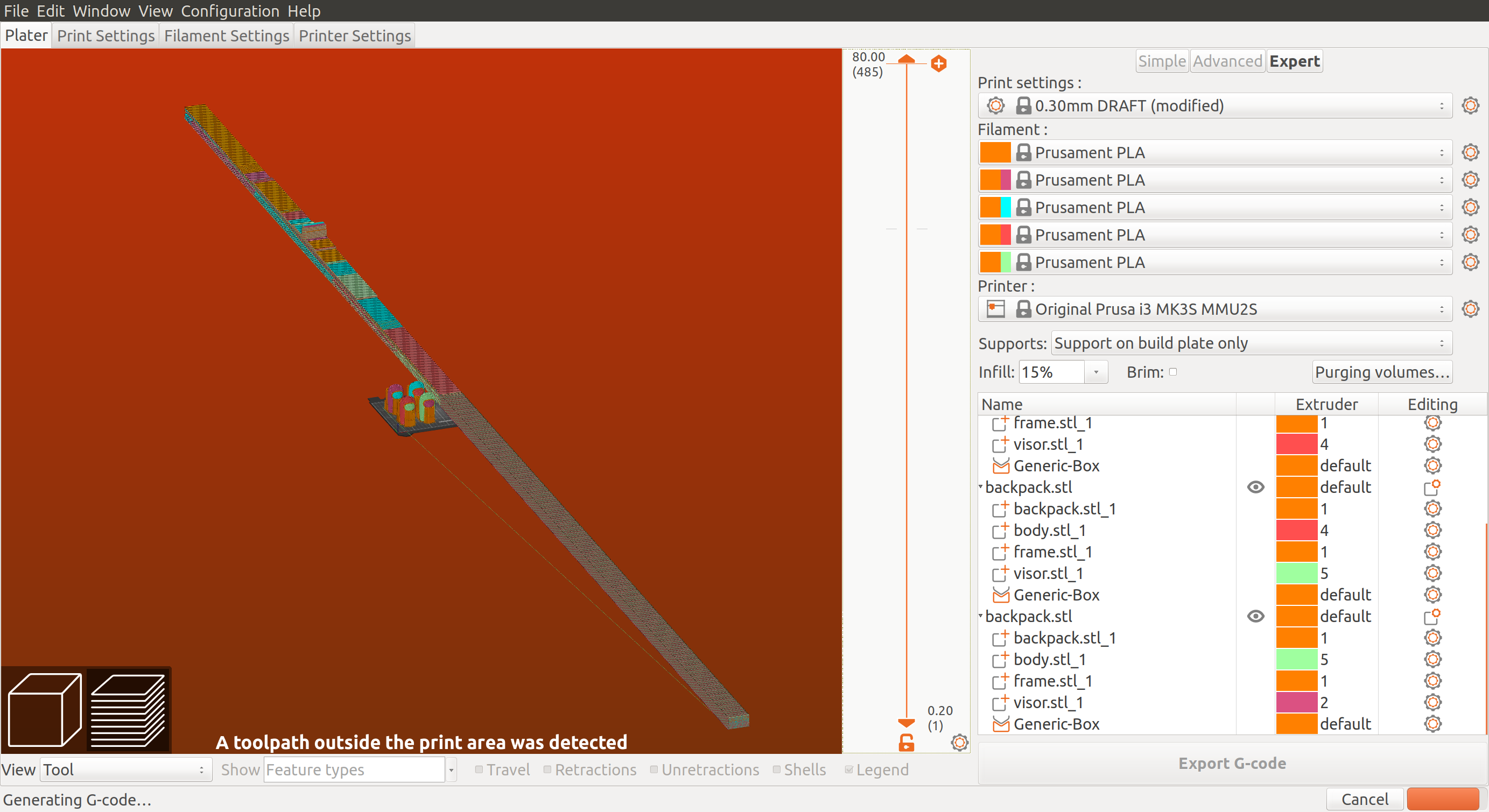 Invalid wipe tower for 0.3mm layer height MMU prints when supports are enabled · Issue #4818 ...