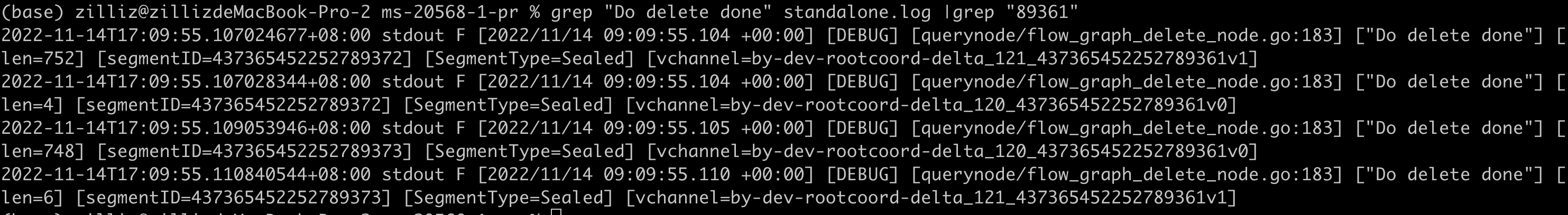 [bug] Deleted Entities Could Still Be Searched · Issue 20575 · Milvus Io Milvus · Github