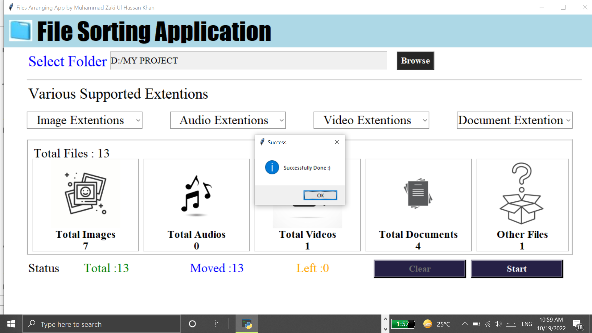 GitHub - muhammadzakikhan/File-Sorting-Desktop-Application