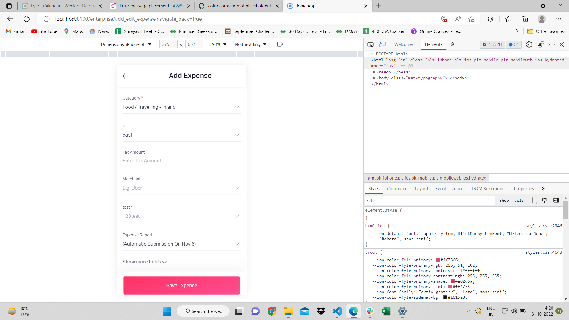color correction of placeholder by shreya-fyle1 · Pull Request #1454 · fylein/fyle-mobile-app ...