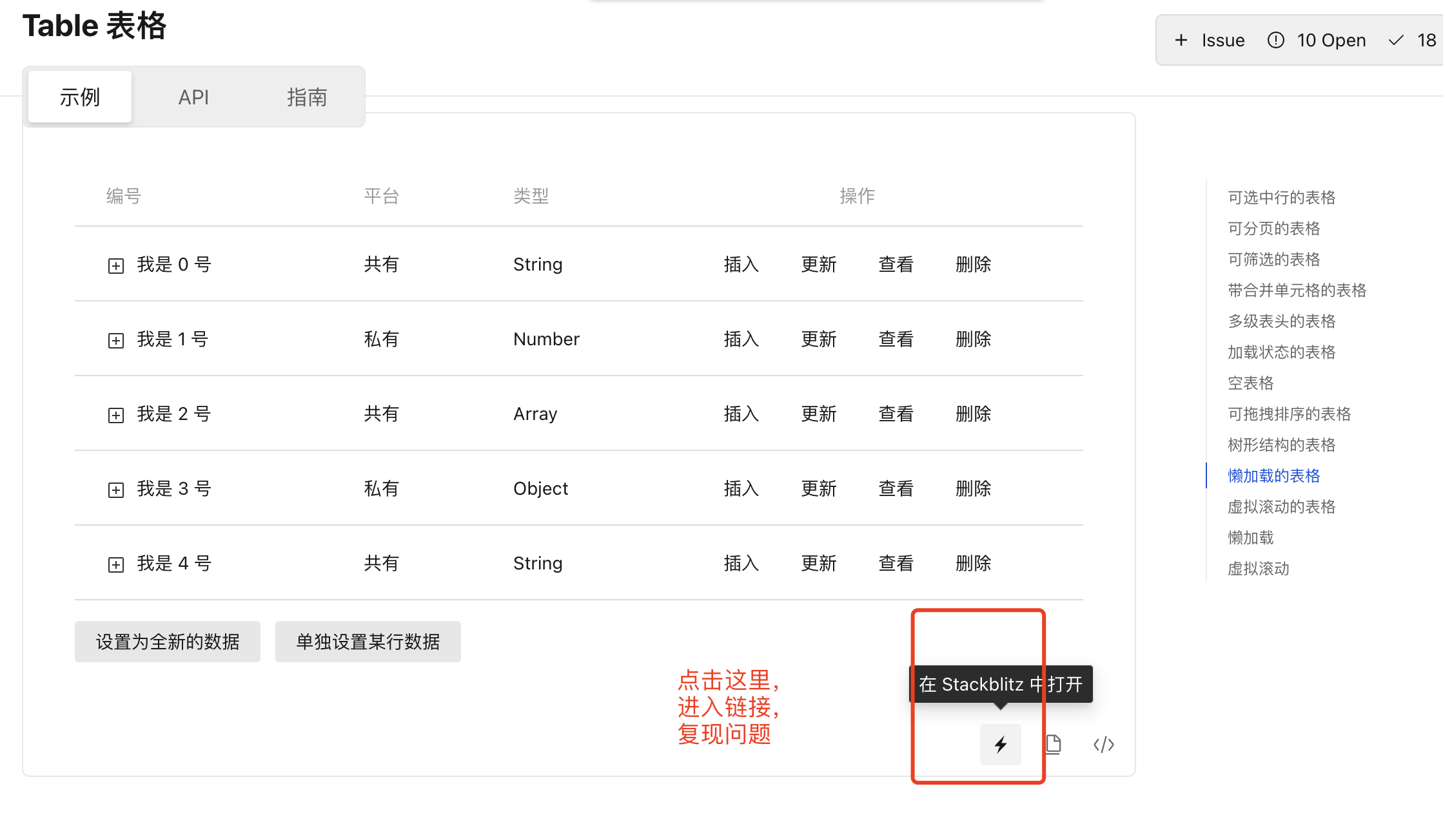 Bug Table Vue3 树形表格，演示站 · Issue 81 · Tencenttdesign Vue Next · Github