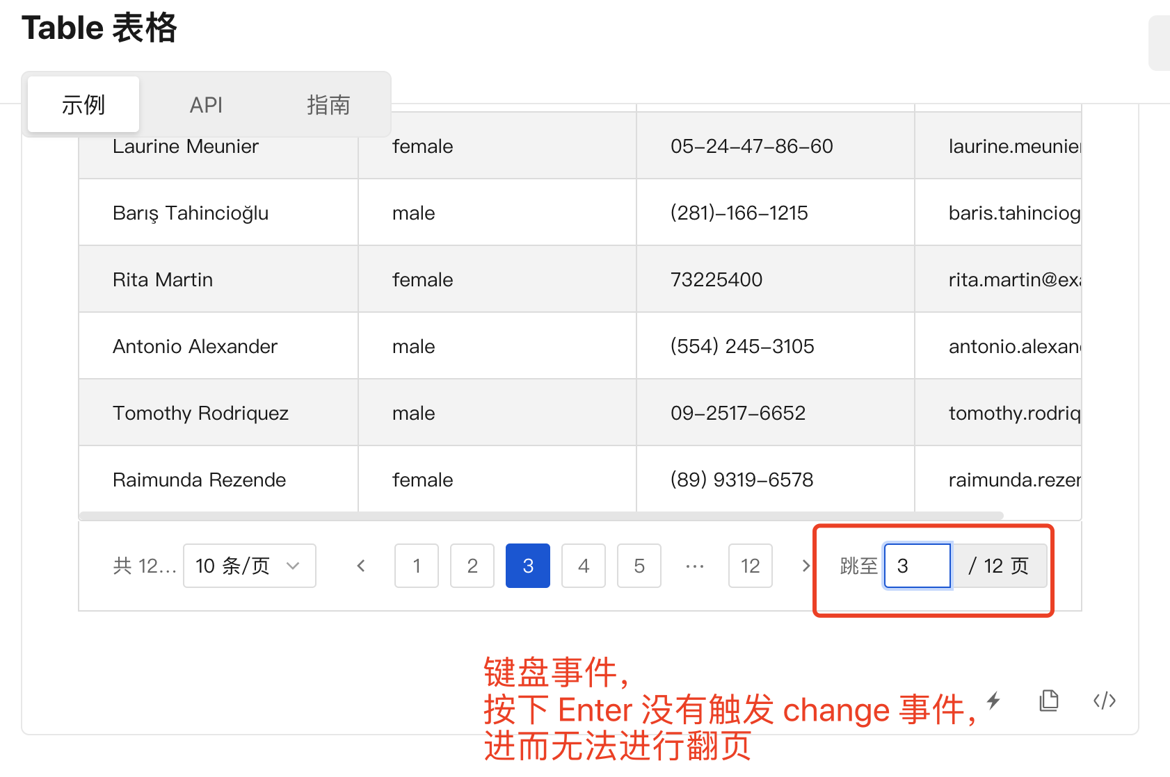 [Pagination] 直接跳转页码时，需要支持键盘事件 Enter 触发 change 事件 · Issue #1396 · Tencent/tdesign-vue-next · GitHub
