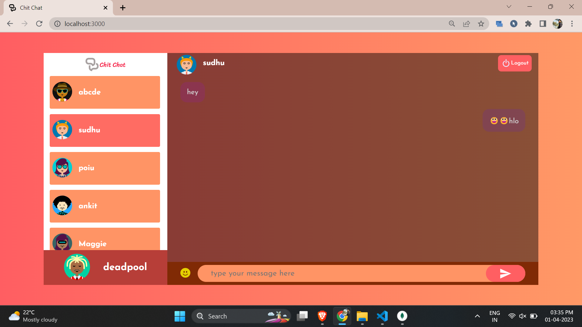 GitHub - AnkitS7007/Chat-App