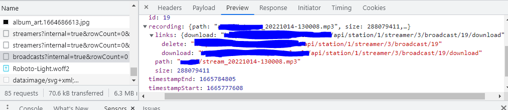 Download link missing from streamer broadcasts · Issue #5837 · AzuraCast/AzuraCast · GitHub