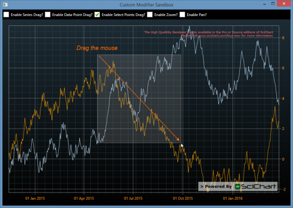 Custom selection area Like default rectangle selection on mouse drag ...
