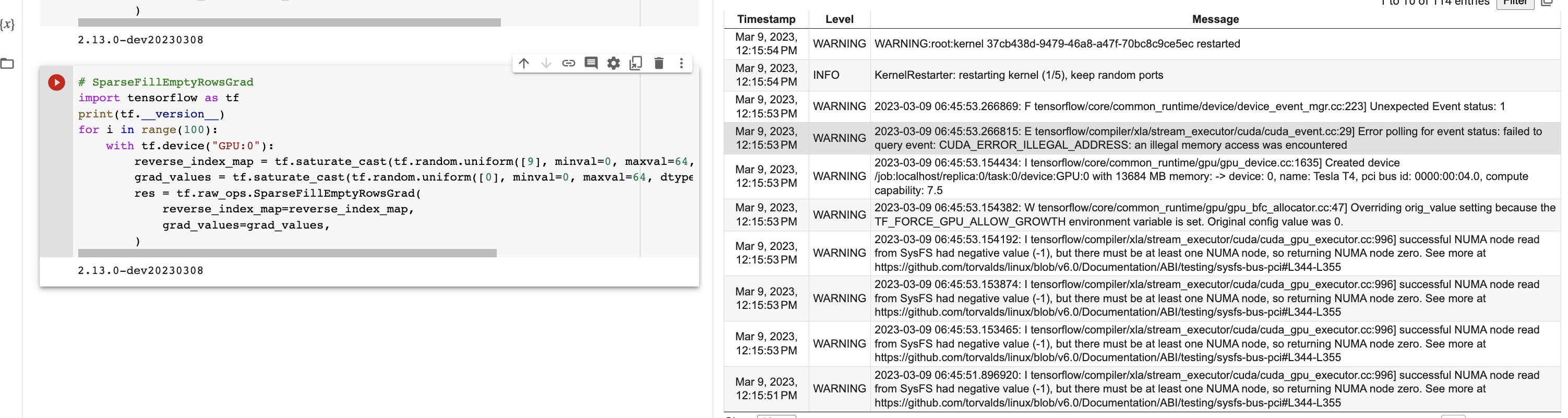 Crash Due To Cudaerrorillegaladdress Can Be Triggered In Sparsereorder