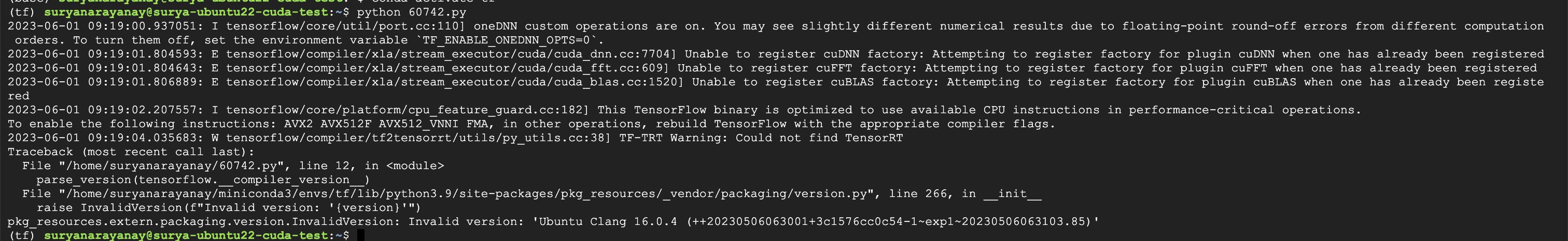 Tf Compiler Version Causes Error With Pkg Resources Parse Version Invalid Format · Issue