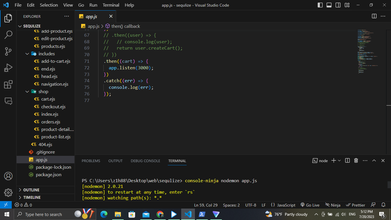 [Bug]: console-ninja nodemon command · Issue #173 · wallabyjs/console-ninja · GitHub