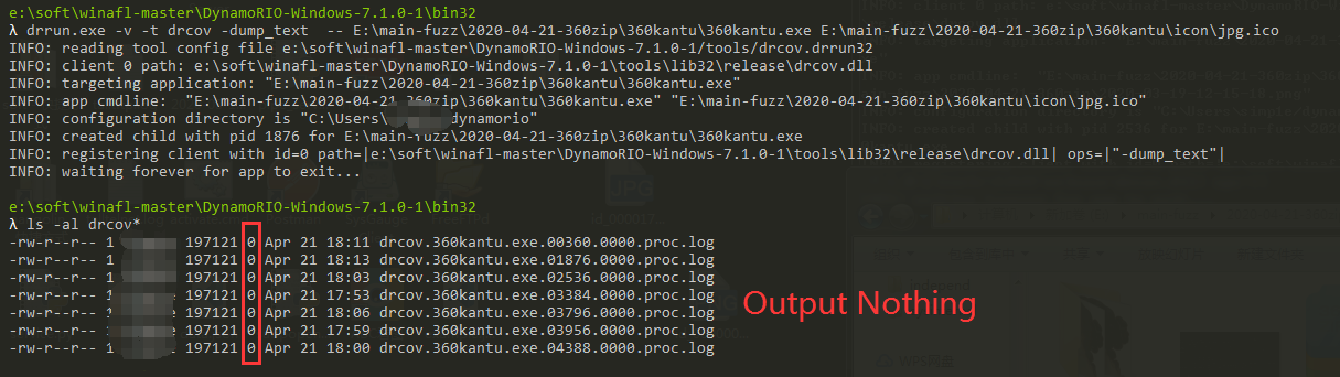 drcov output nothing to a program · Issue #4276 · DynamoRIO/dynamorio · GitHub