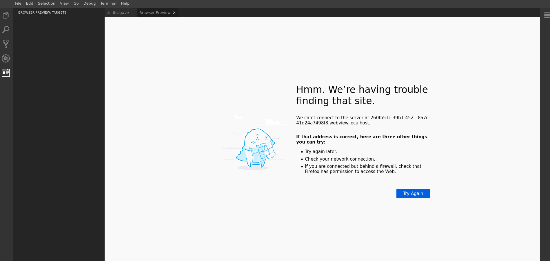 Browser Preview For Vs Code Vscode Extension Not Working In Theia · Issue 4961 · Eclipse