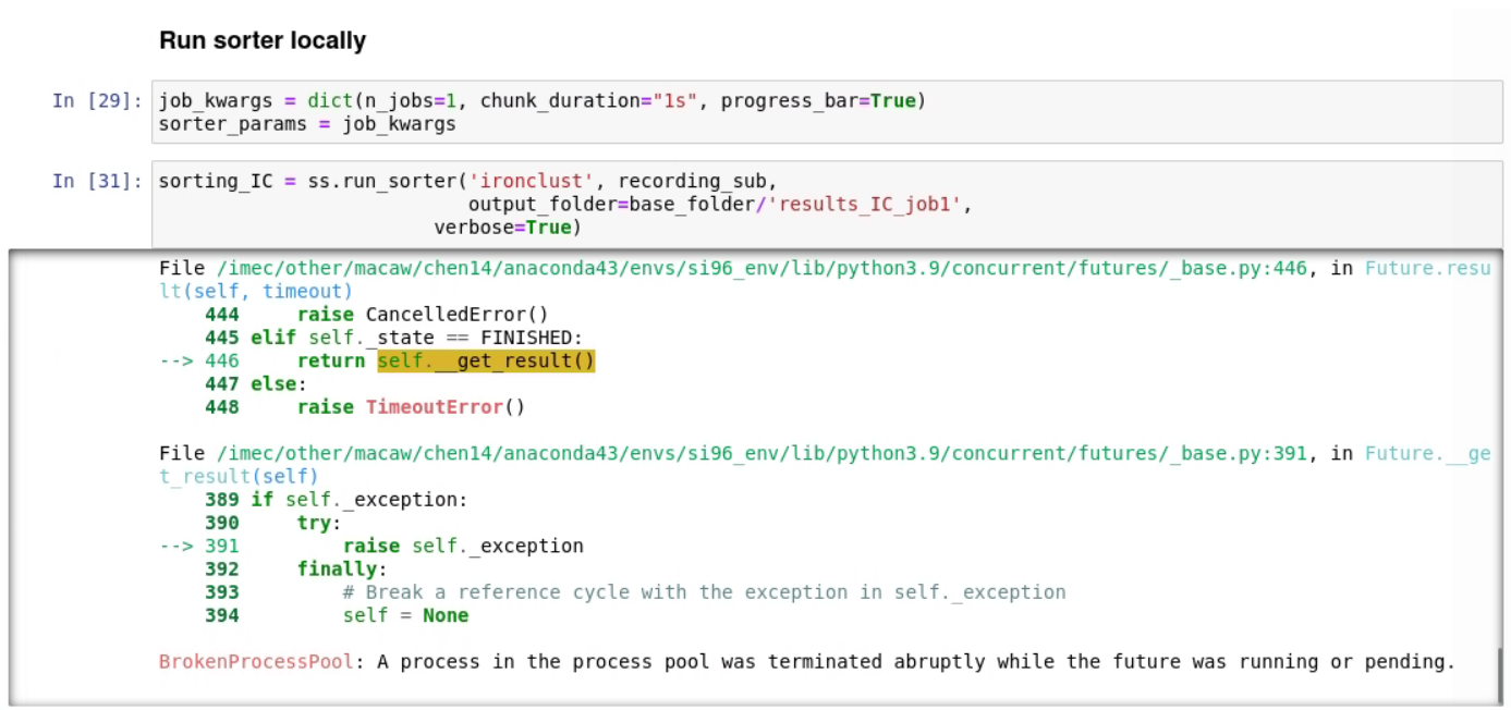 can not run ironclust in spiketutorial · Issue #1334 · SpikeInterface/spikeinterface · GitHub