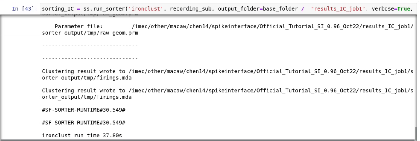 can not run ironclust in spiketutorial · Issue #1334 · SpikeInterface/spikeinterface · GitHub