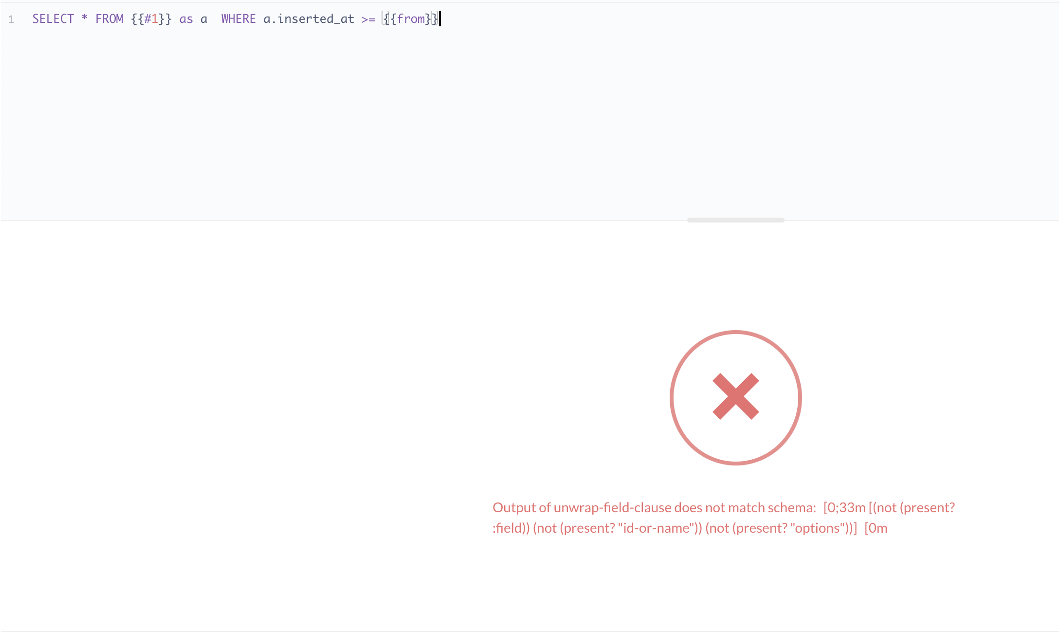 Error in SQL query with a template question and a date variable · Issue ...