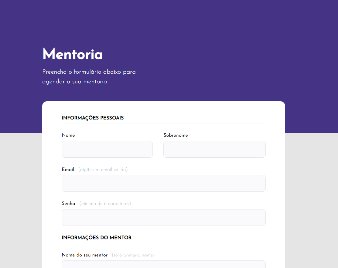GitHub - vithorDeveloper/Formul-rio-Mentoria: Formulário para a sua mentoria