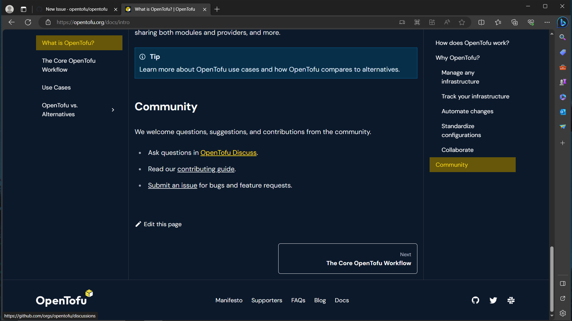 [Docs] Replacement of "github discussion" with "slack" on docs home page is required · Issue ...