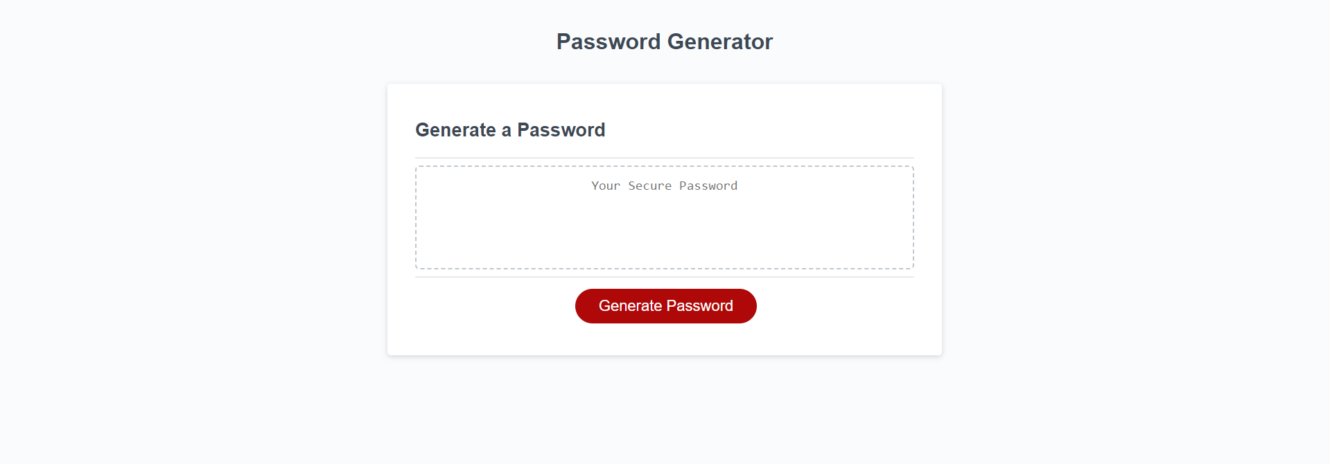 GitHub - Norboro1/PasswordGenerator