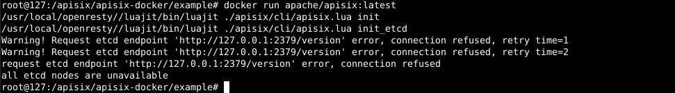 bug: Failed to connect to 127.0.0.1 port 9180: Connection refused · Issue #8781 · apache/apisix ...
