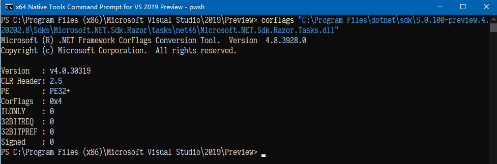 500 Preview3 X86 Msbuild Is Failing Due To X64 Targeted Microsoftnetsdkrazortasksdll