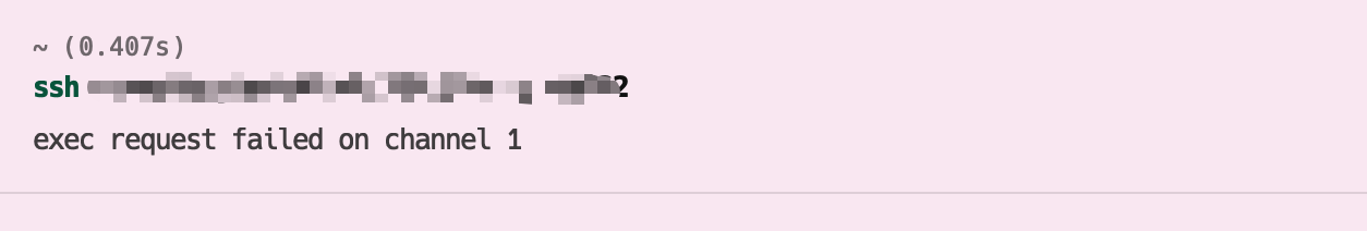 exec request failed on channel 1 · Issue #1334 · warpdotdev/Warp · GitHub