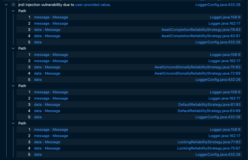 Java Potentially Duplicated Results And Paths From A Custom Data Flow Query · Issue 7449
