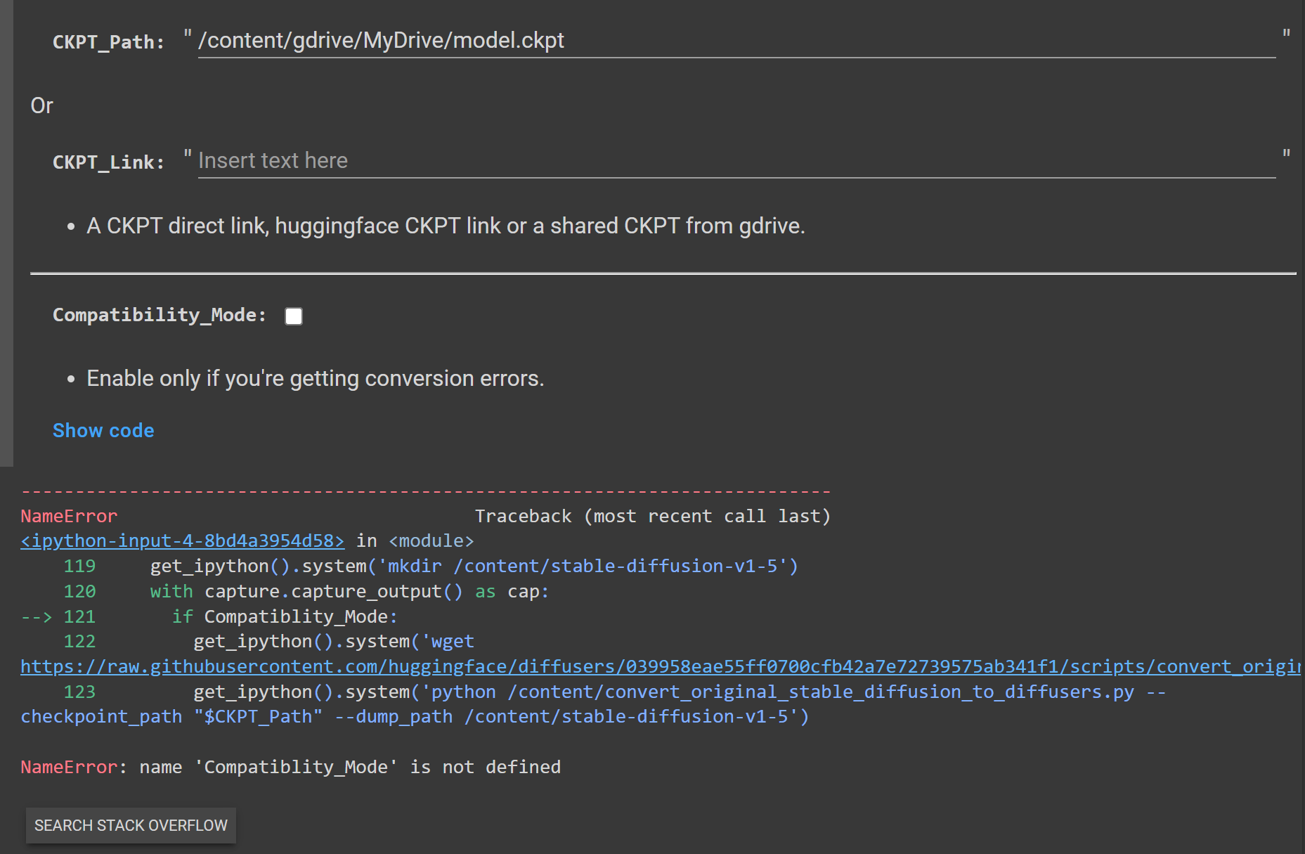 Downloading local models stopped working about an hour ago with compatibility_mode is not ...