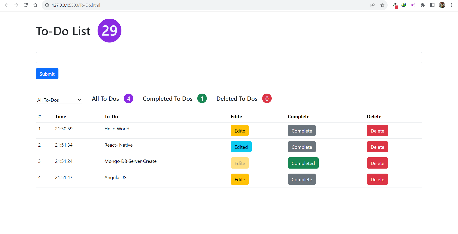 GitHub - ChamodS-1/To-Do-List-with-CRUD