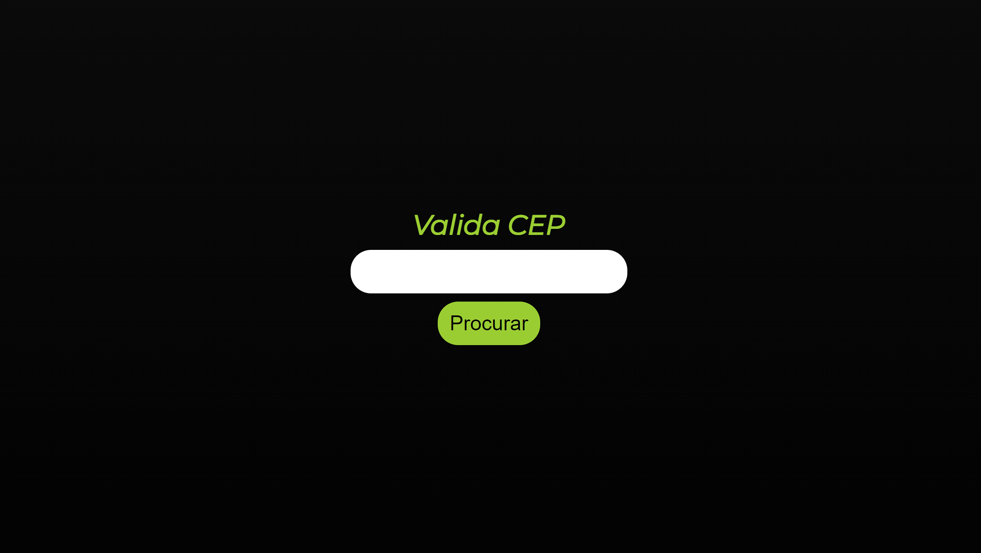 GitHub - JocimarRodrigues/Valida-CEP