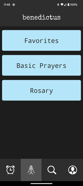 GitHub - johnquiet/benedictus-prayer-app: Prayer app that allows the user to pray along with ...