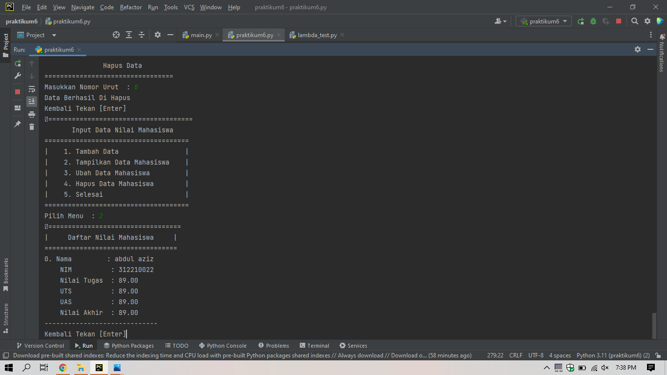 GitHub - lampubohlam/praktikum6