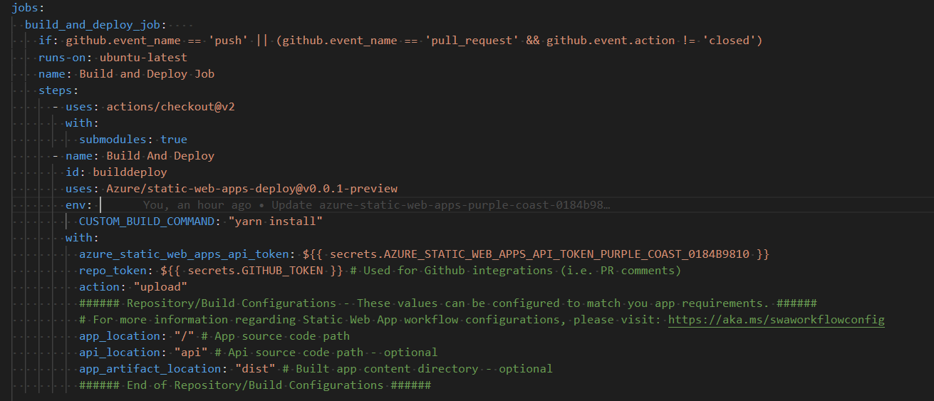 Yarn 2 error building - The --prefer-offline flag is deprecated · Issue #287 · Azure/static-web ...