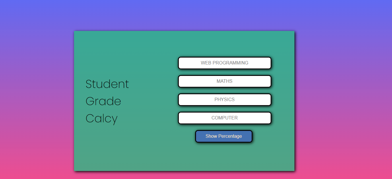 GitHub - bhaviknagar77/Student_Grade_Calcy: Student grade calculator ...