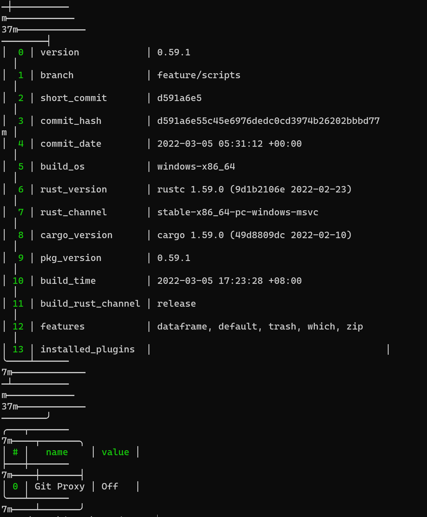 Table layout broken on windows in some cases · Issue #4741 · nushell/nushell · GitHub