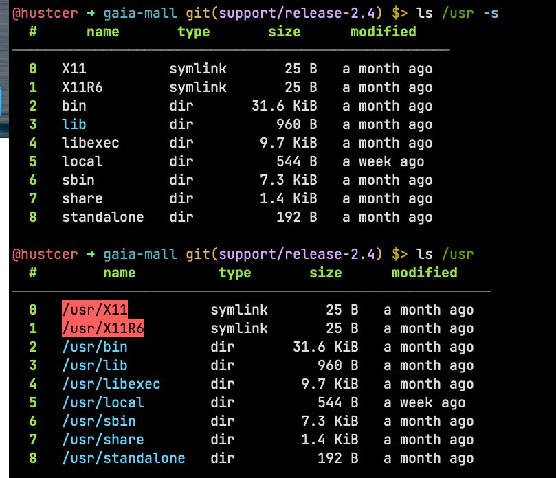 `ls -s /usr` somehow strips `LS_COLORS` · Issue #4319 · nushell/nushell · GitHub
