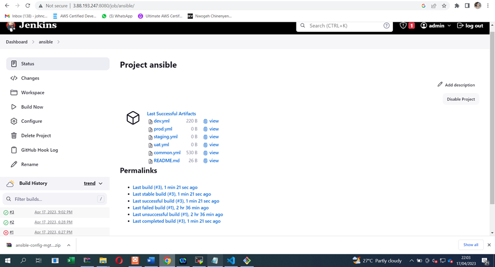Devops Project Documentationproject 11 Ansible Configuration