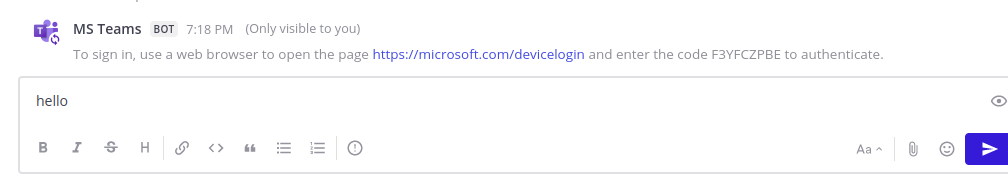 If the user does not actually connect after running connect command, no new message can be ...