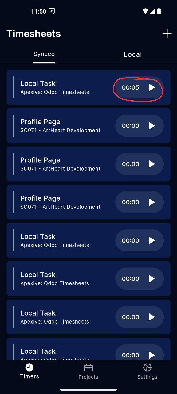 Timesheets Design Update · Issue #47 · djangoflow/flutter-odoo-timesheets · GitHub