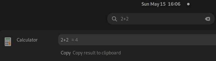 [BUG] gnome-calculator search provider does not work in gnome-shell · Issue #278 · fedora ...