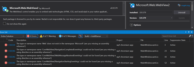 WPF targetting .net core not able to identify webview2 v0.9.579 · Issue #358 · MicrosoftEdge ...