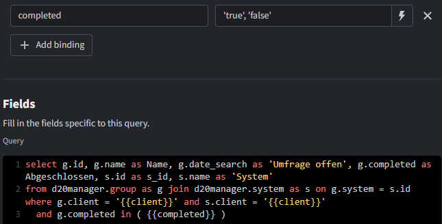 Custom Query In Operator With Binding · Budibase Budibase 