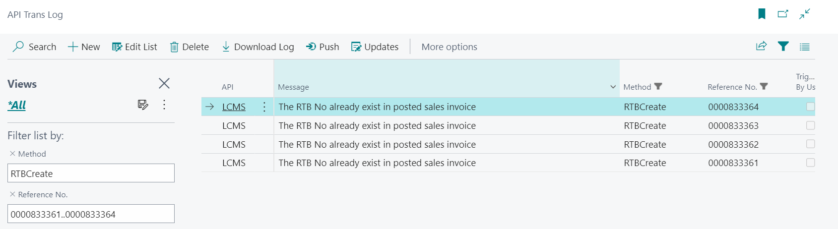 Control should be enabled to sales invoice based on RTB invoice ...