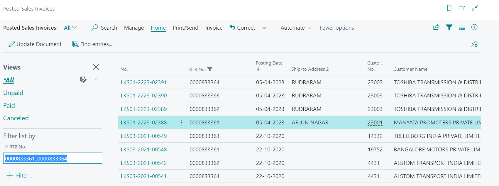 Control should be enabled to sales invoice based on RTB invoice( enhancement) · Issue #310 ...