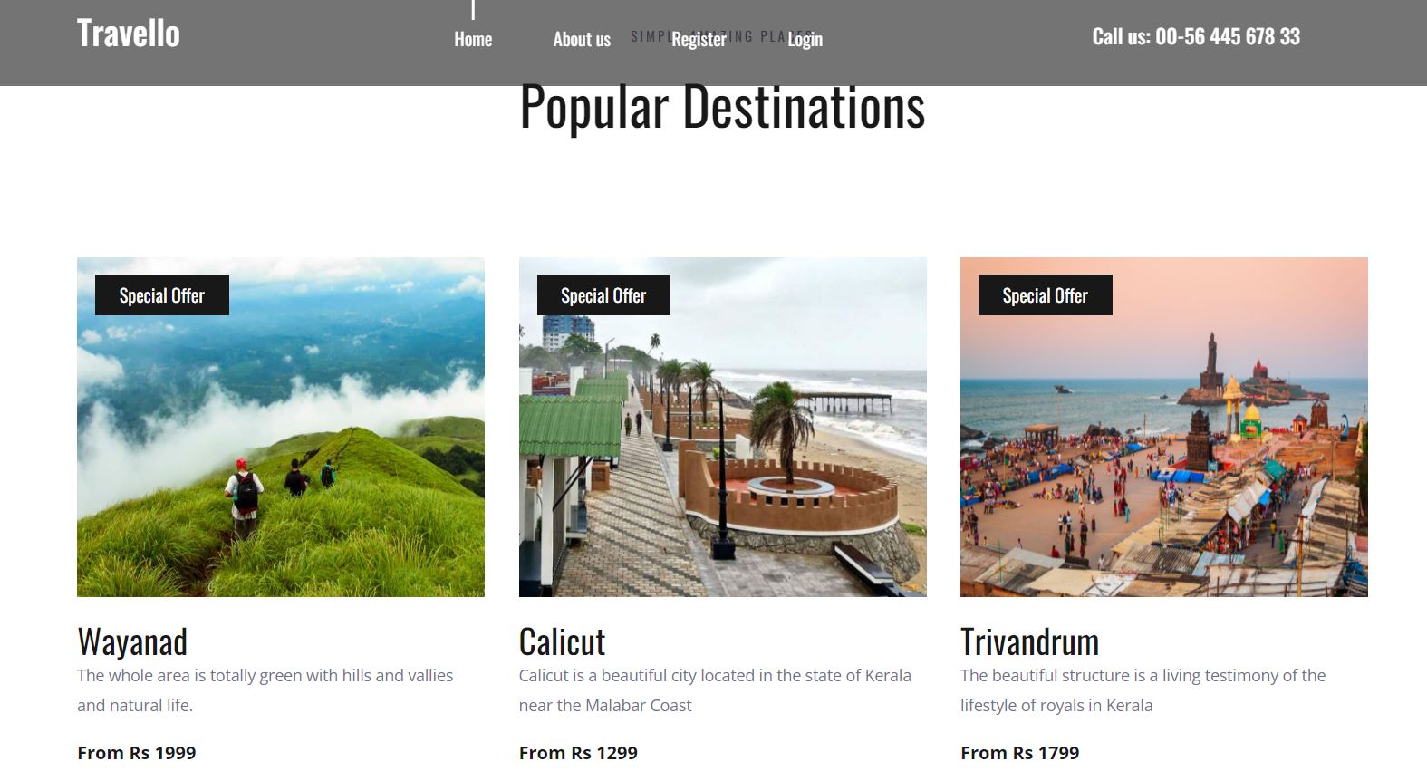 GitHub - rameesep/Web_Project: Travel Project is a web based project developed using Python ...