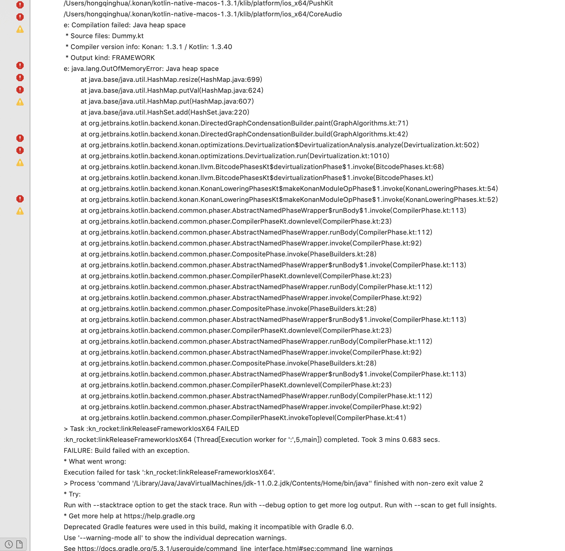 Link Release Framework Fail · Issue 3268 · Jetbrains Kotlin Native · Github