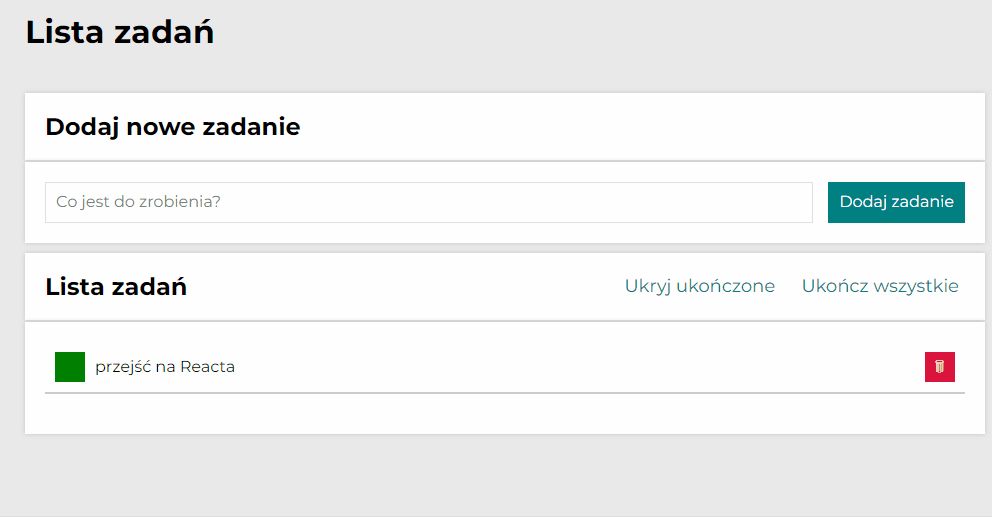 GitHub - Agnieszka-Krzanowska/todo-list-react