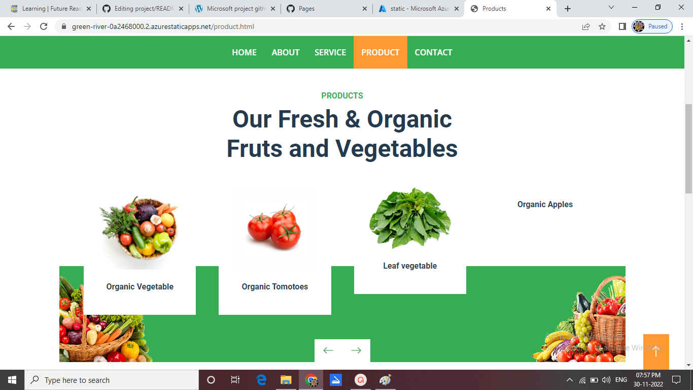 GitHub - saranya52/project: This website helps to know about organic fruits and vegetables for ...