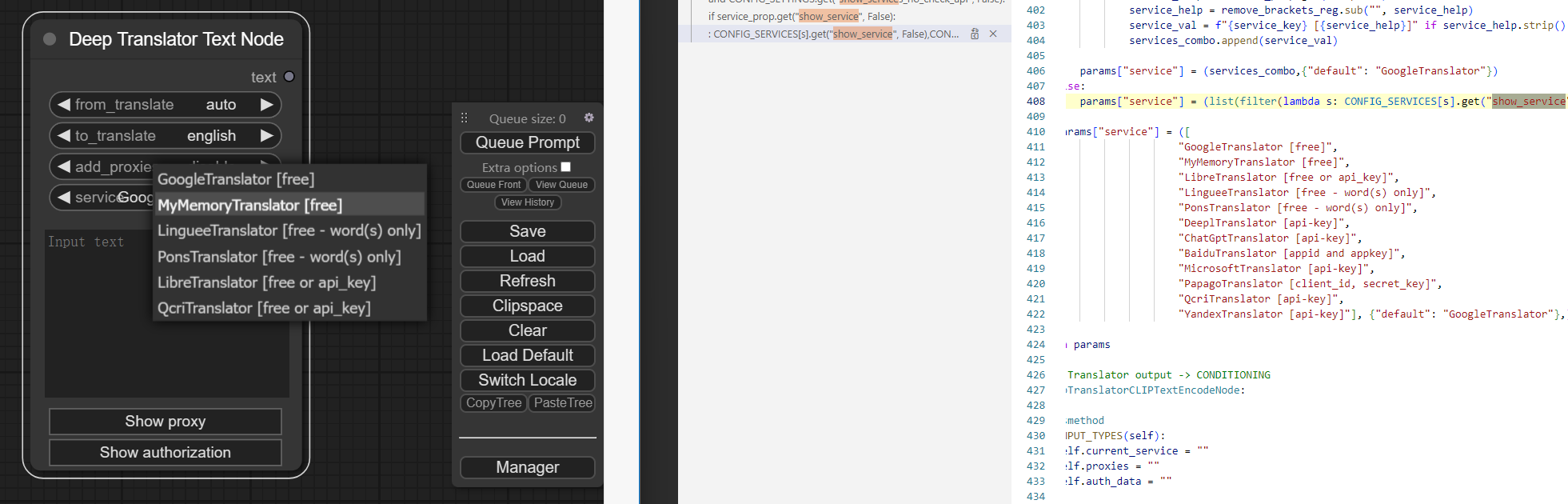 The other translation engines in the code are not displayed · Issue #9 · AlekPet/ComfyUI_Custom ...