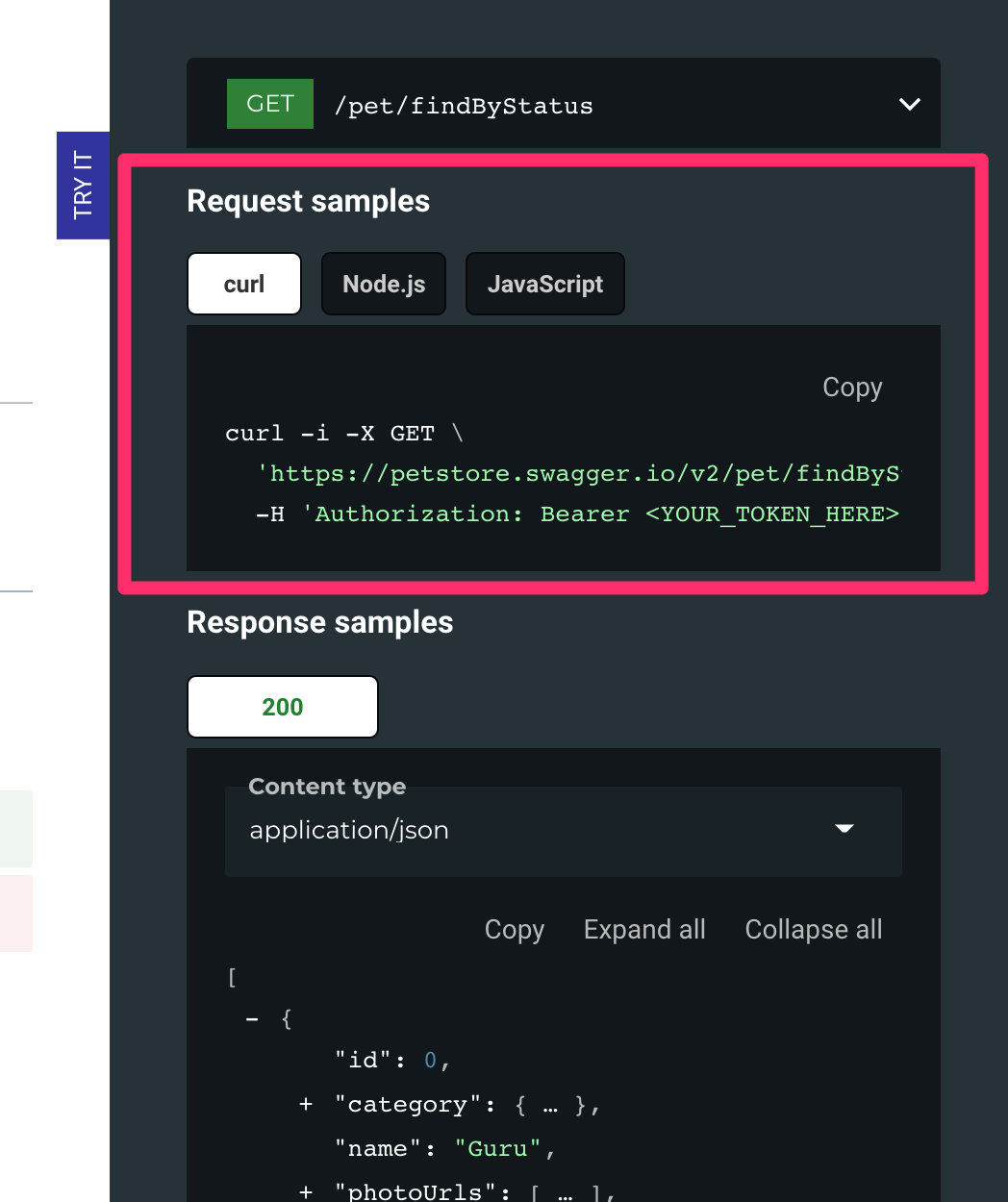 Query parameters missing in request sample. · Issue #1418 · Redocly/redoc · GitHub