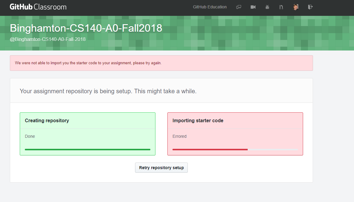 Students can't clone a repository from an acceptance link · Issue #1537 ...