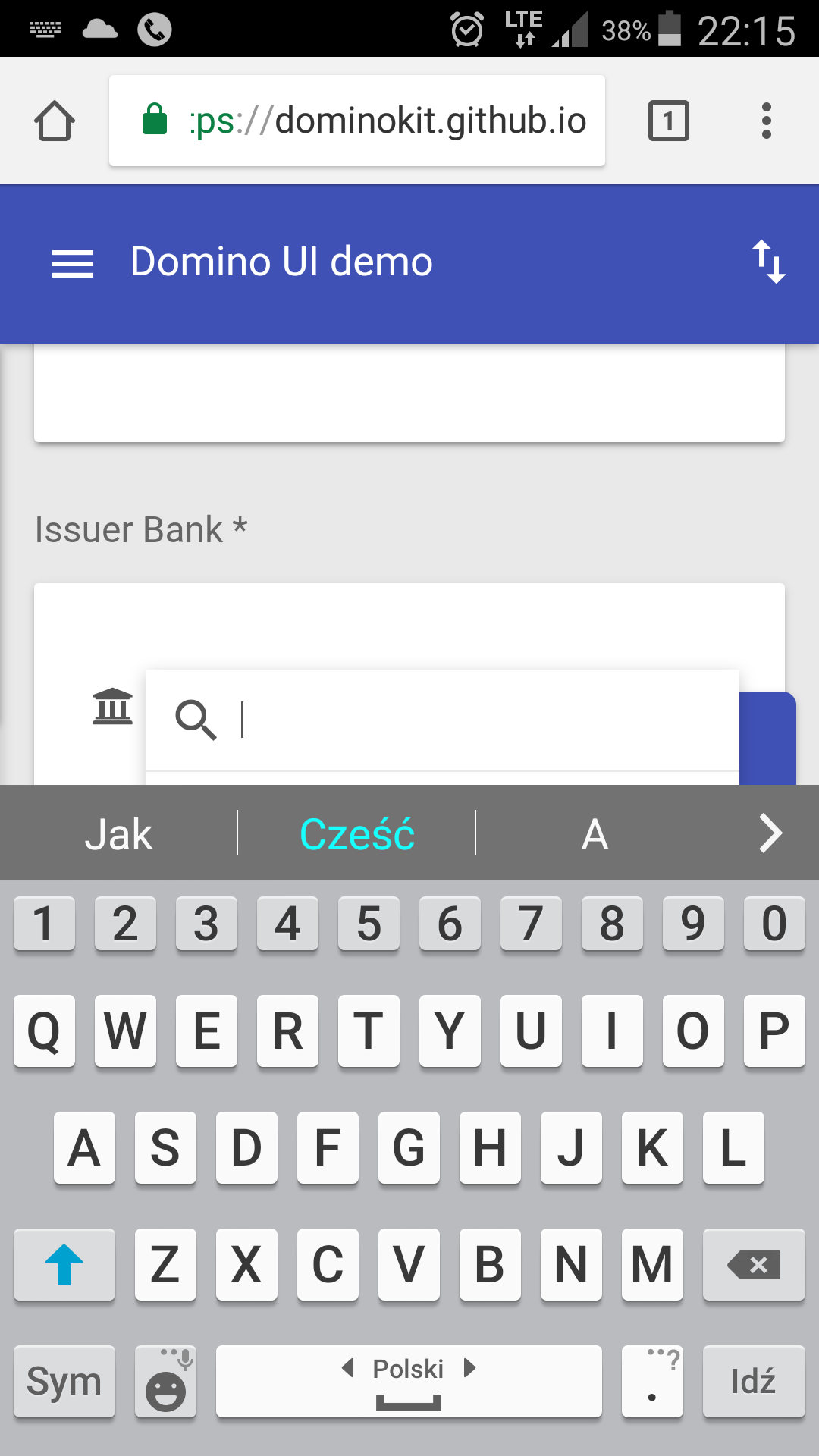 Touching Activating Select Cause Virtual Keyboard To Pop Up And Hide All Screen On Mobile